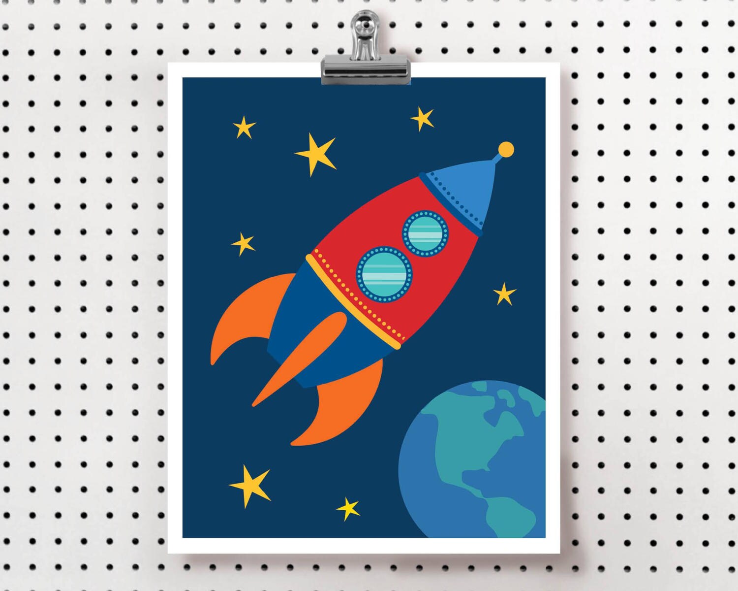 Rocket Printable Art, Space Rockets Digital Printables, Nursery Print ...