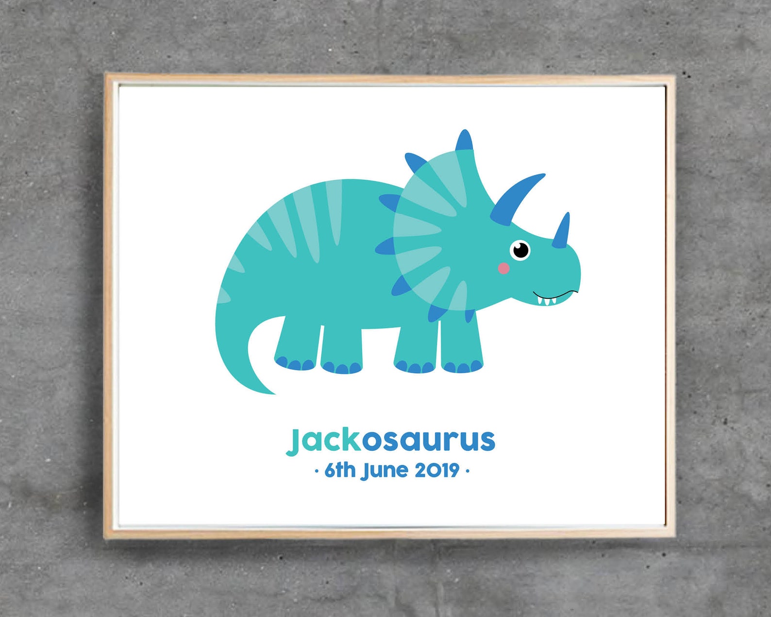 Dinosaur Printable Name Art Prints Dinosaurs Custom Name Nursery Art ...