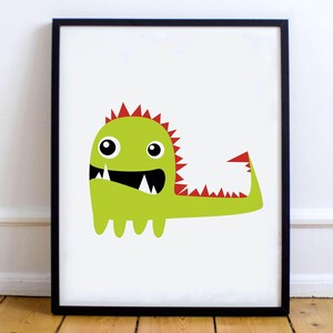 Monster Nursery Art, Cute Monster Nursery Printables, Downloadable ...