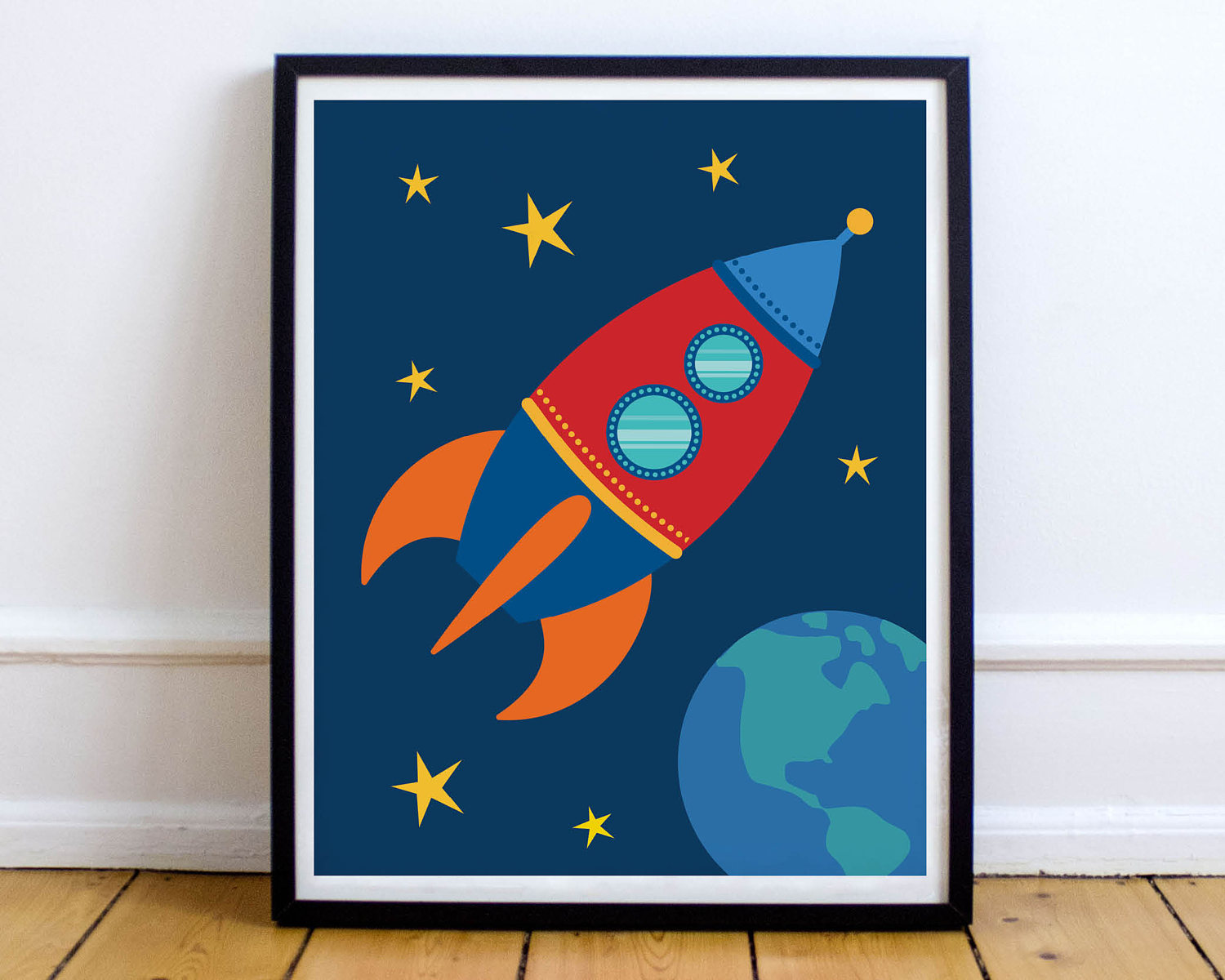 Rocket Printable Name Art, Digital Prints Rockets Space Custom Name ...