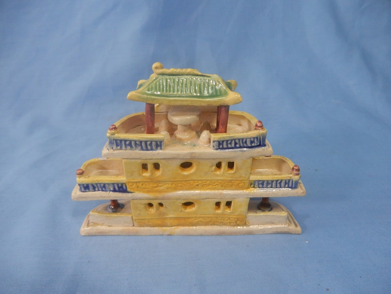 Rare Vintage Chinese Ceramic Mansion Hand Crafted Painted - Etsy