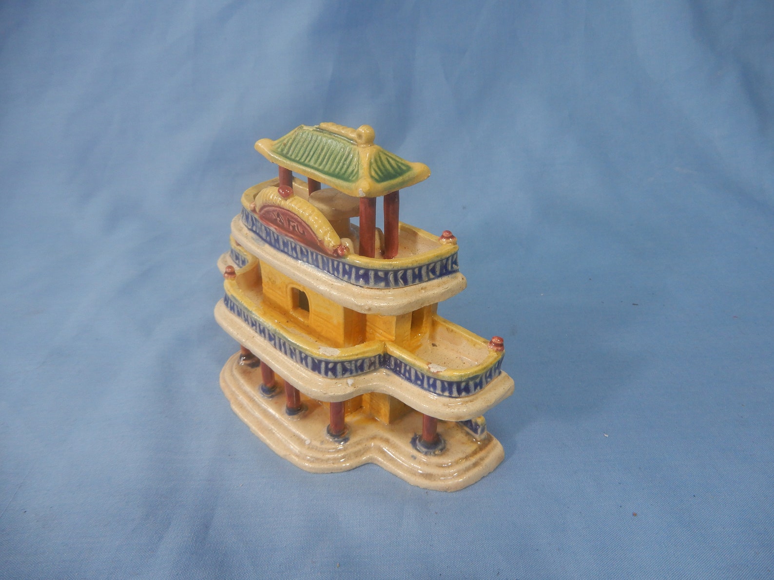 Rare Vintage Chinese Ceramic Mansion Hand Crafted Painted - Etsy