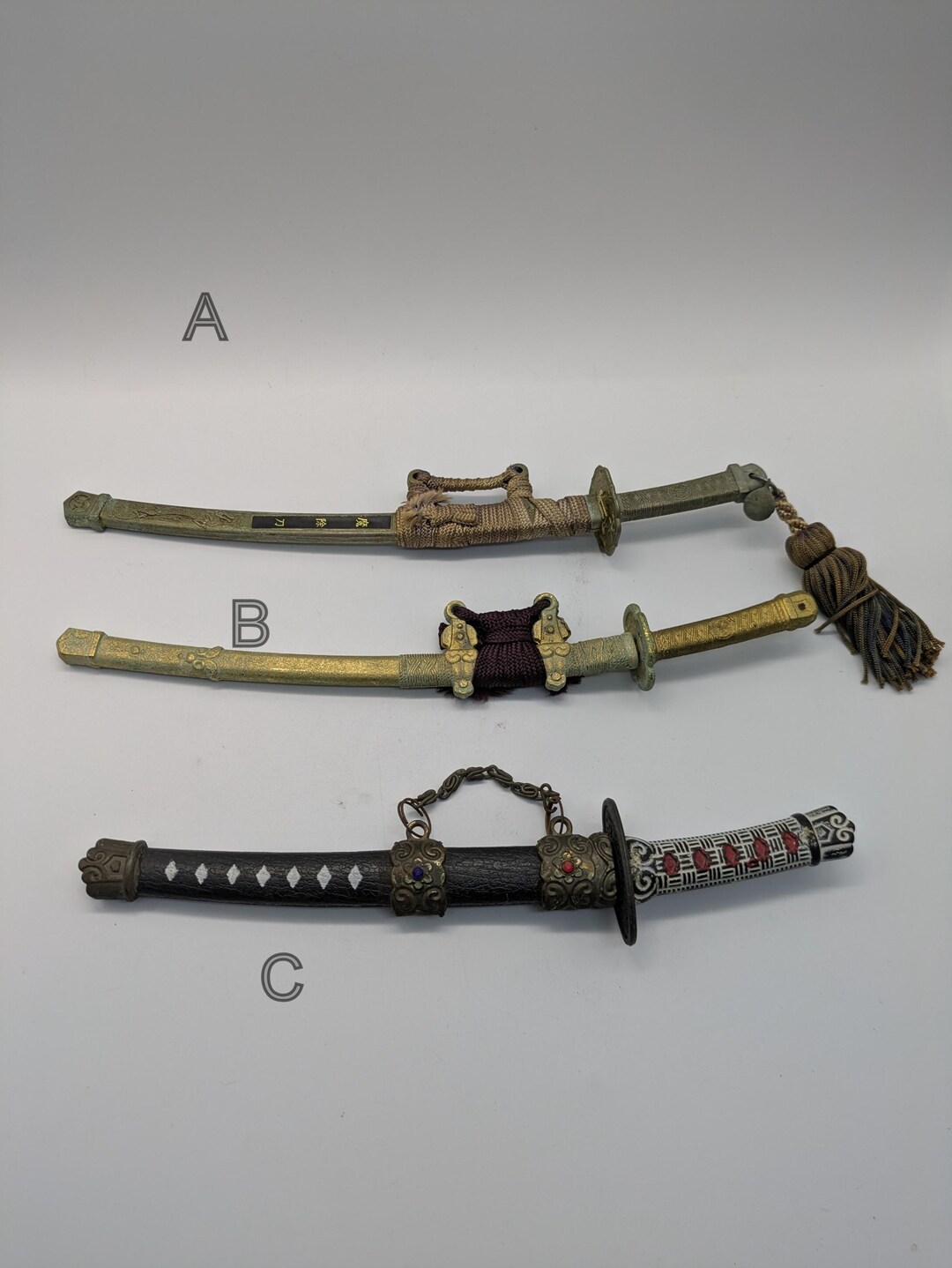Vintage Japanes Miniature Sword Circa Mid 20th Century 3 Designs - Etsy