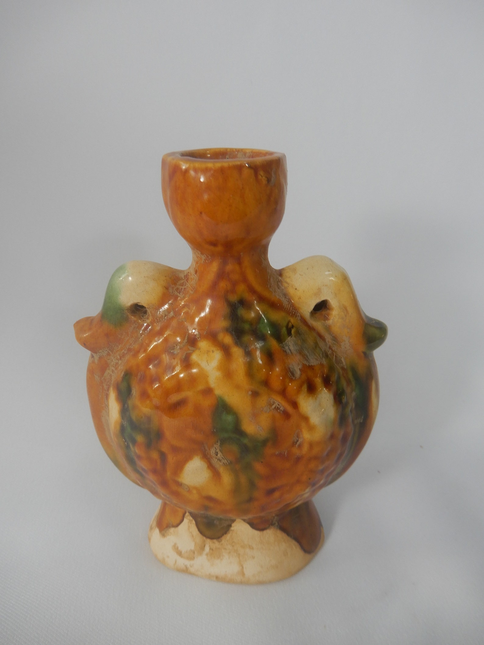 Authentic Tang Dynasty (618-907) Sancai Splash Glazed Small Earthenware ...