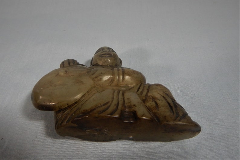 Antique Hand Carved Netsuke Jade Stone Statue OOAK Circa Early - Etsy