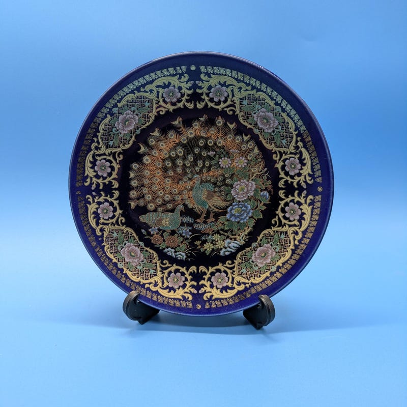 Peacock Moroccan Plate - Etsy