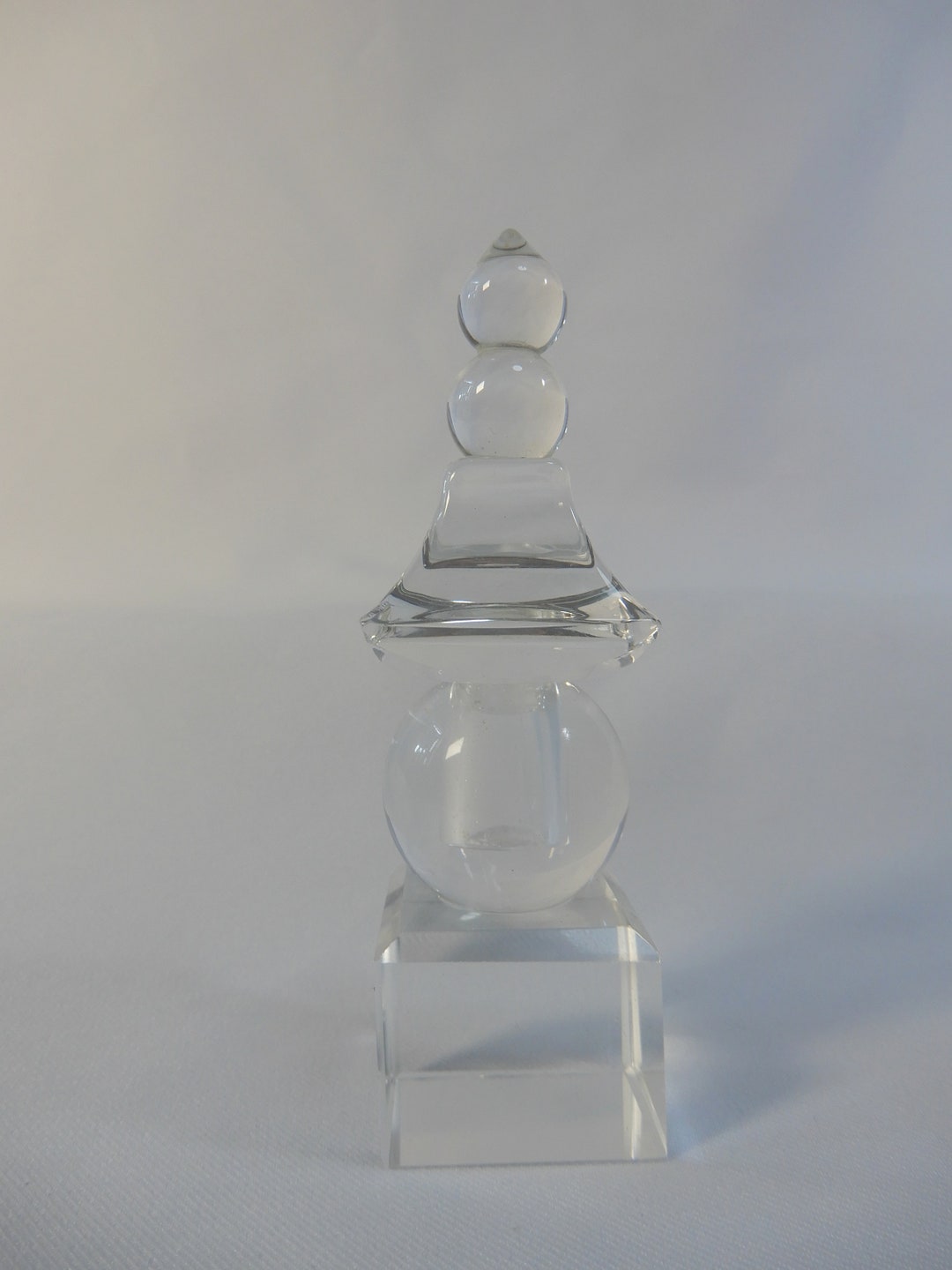 Vintage Rock Crystal "five-element Stupa 'gorinto' Miniature Shrine 19 ...