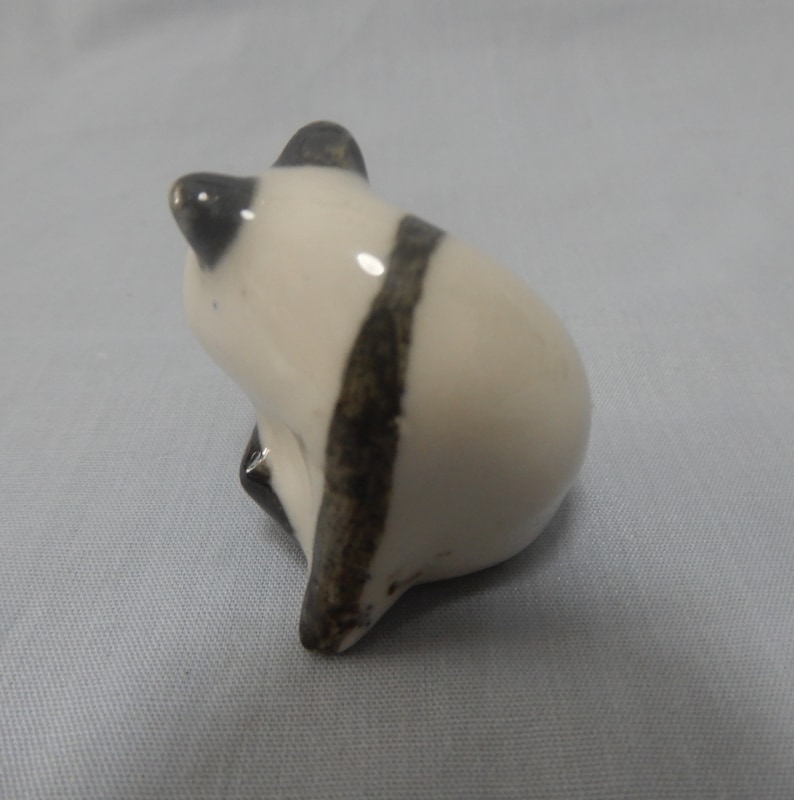 Vintage Porcelain Miniature Panda One Pair Hand Crafted - Etsy