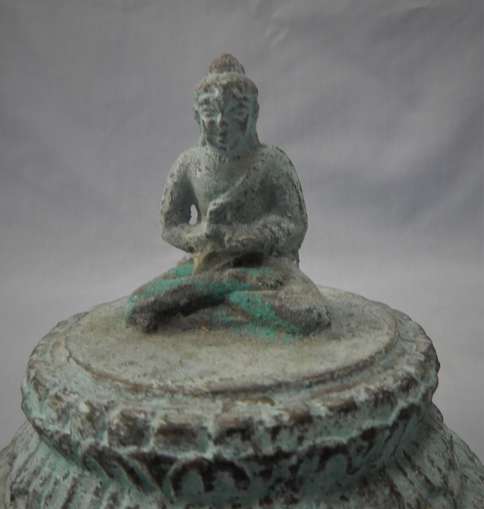 Antique Tibetan Bronze Stupa With Buddha Statue Circa Early - Etsy