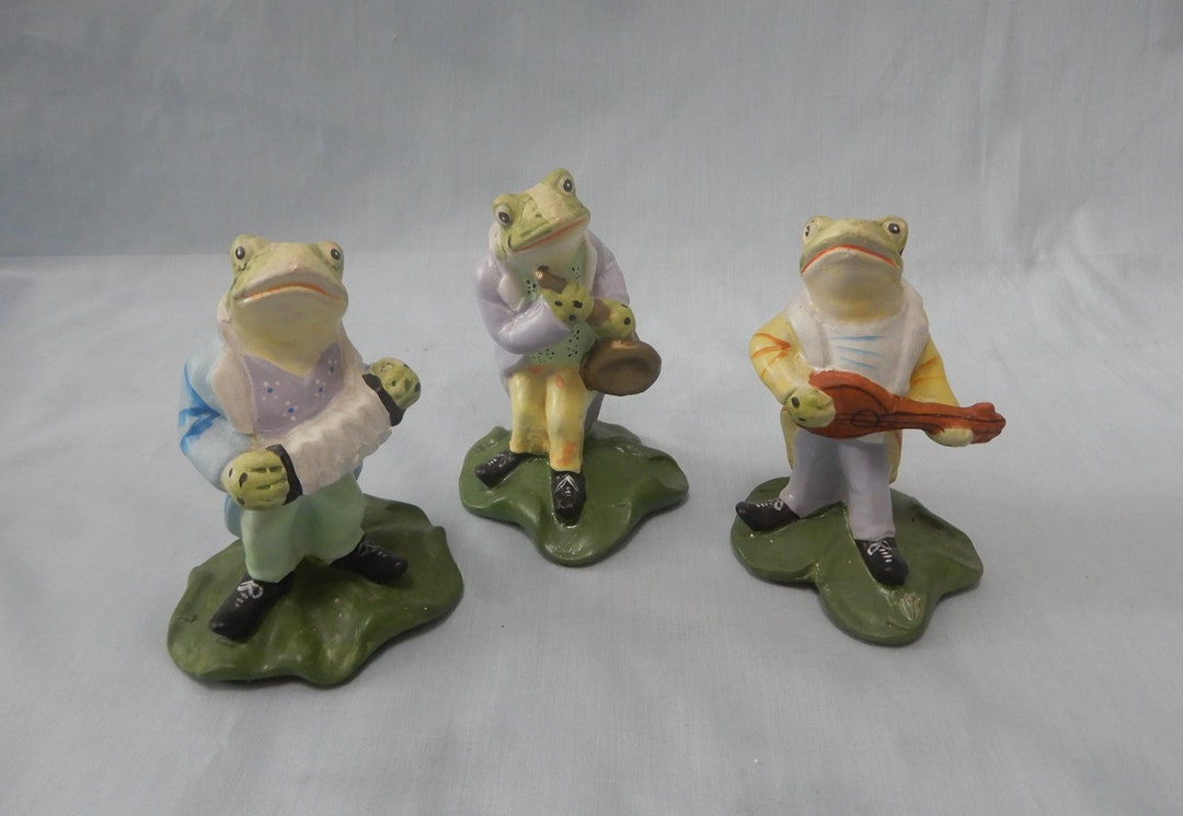 Vintage Ceramic Frog Musicians Set of 3 Circa Mid 20th Century - Etsy