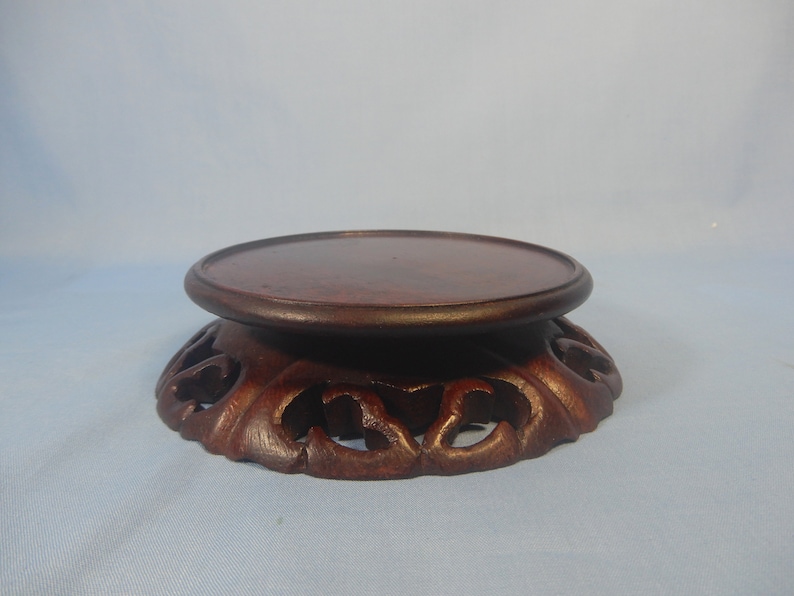 Chinese Display Wood Stand Hand Crafted Unused From Old Stock - Etsy