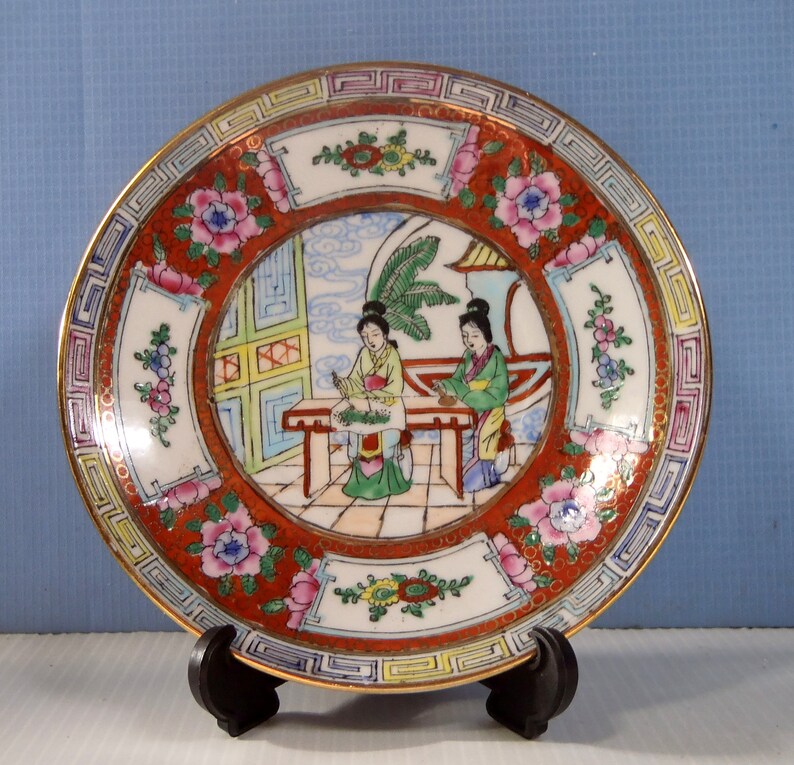 Antique Chinese Famille Rose Medallion Canton Porcelain Plate - Etsy