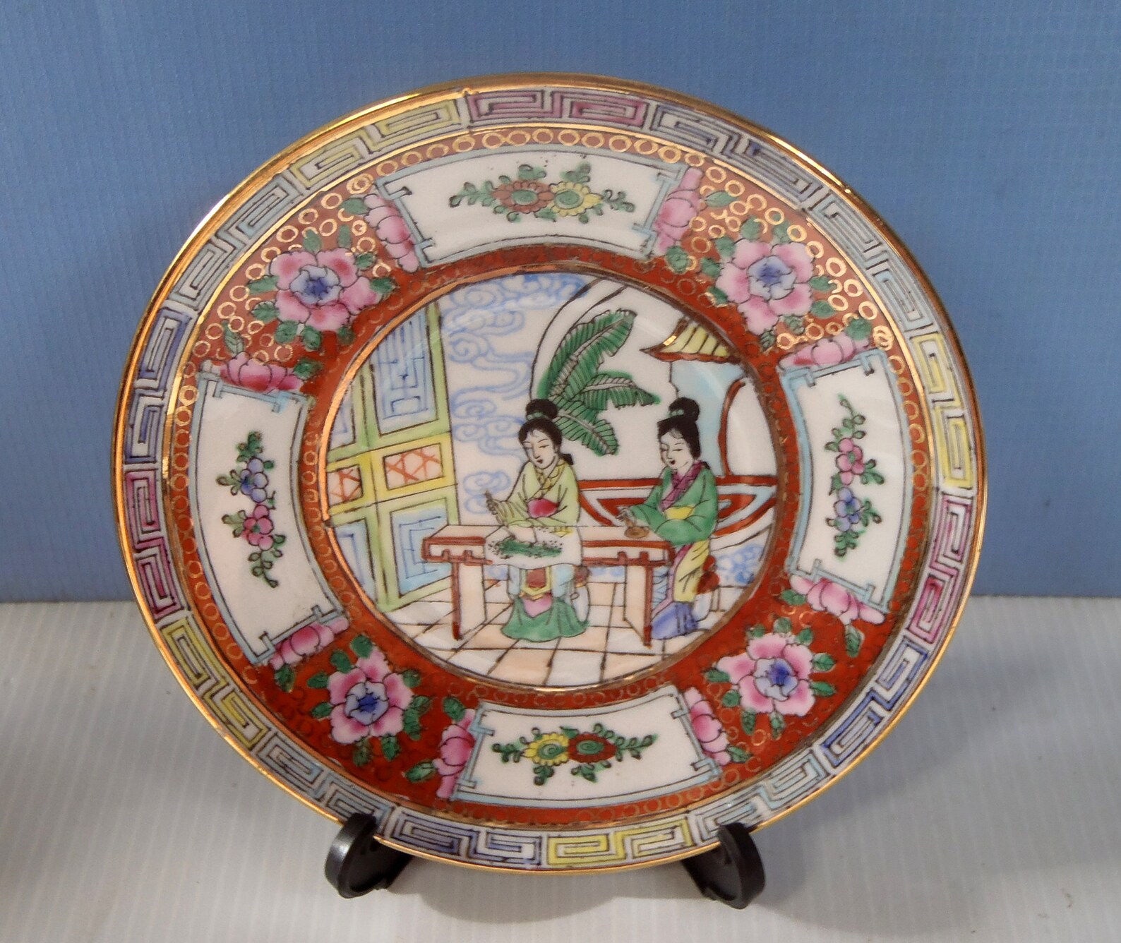 Antique Chinese Famille Rose Medallion Canton Porcelain Plate | Etsy