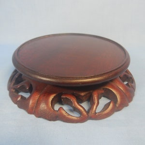Chinese Display Wood Stand Hand Crafted Unused From Old Stock - Etsy