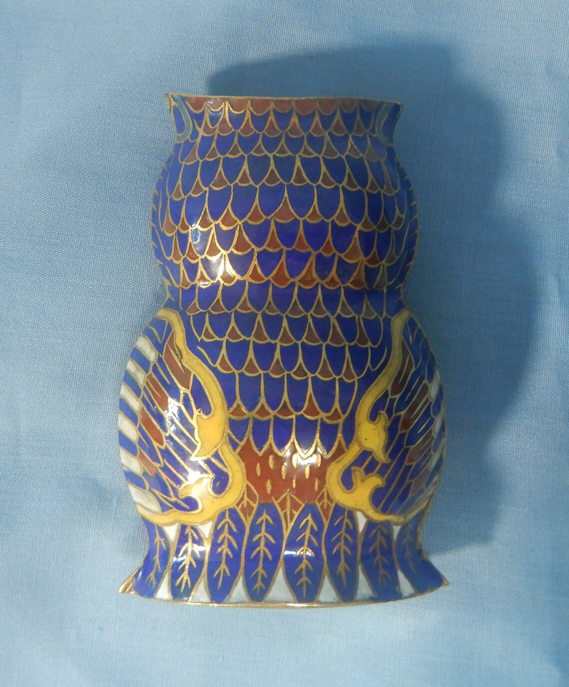 Vintage Beijing Cloisonne Owl Circa Mid 20th Century Retired Hand ...