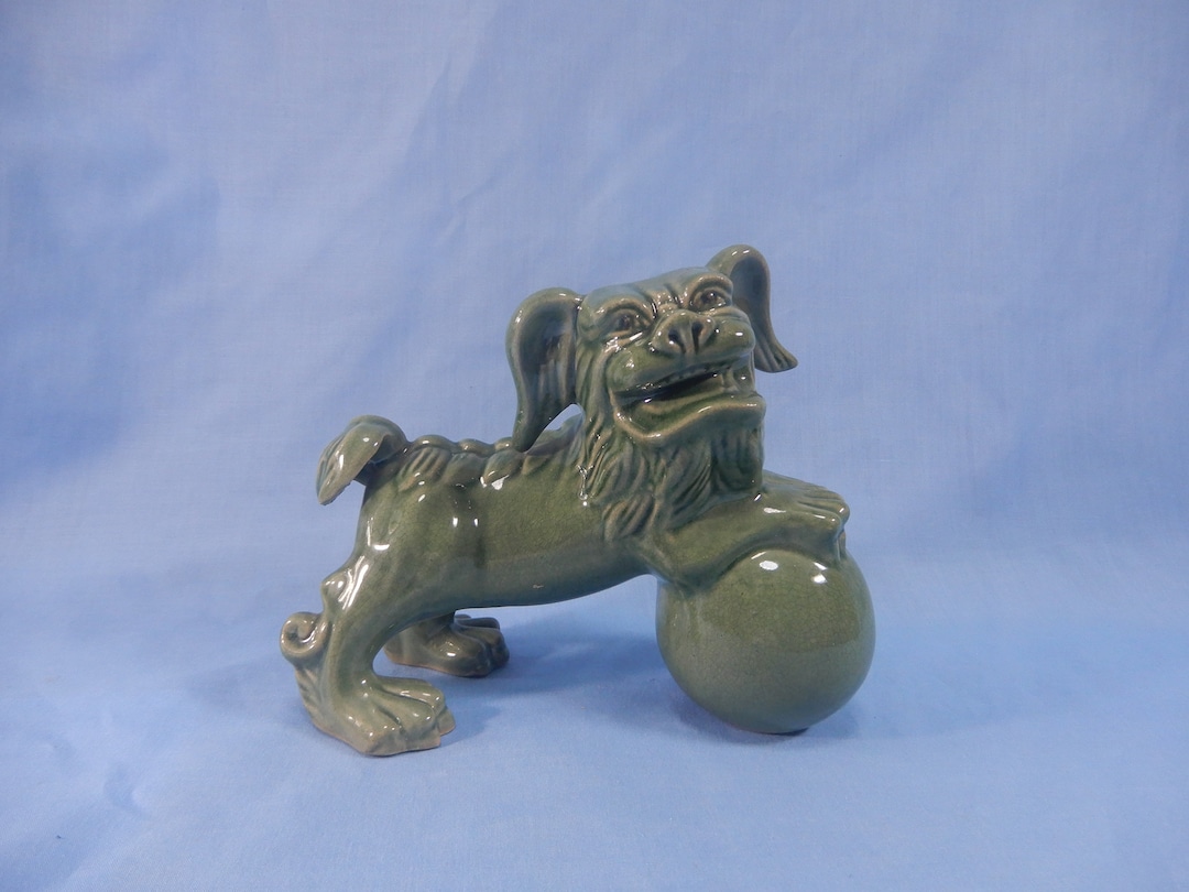 Vintage Porcelain Foo Dog Circa Late 20th Century Retired Excellant ...