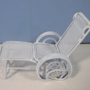 Vintage Dollhouse Miniature White Wire Wicker Chair Set Circa 1970s - Etsy