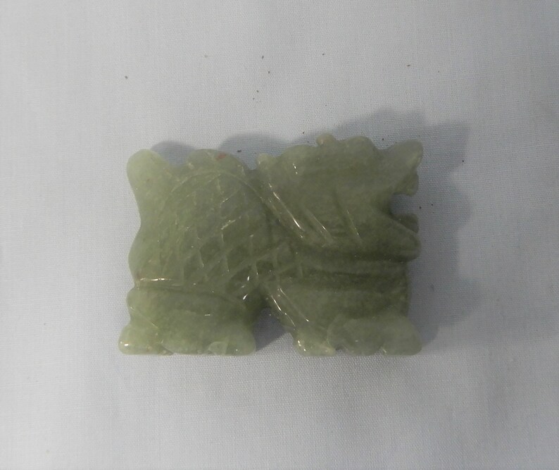 Vintagexui Jade Dragon Figurine Display Wood Stand Circa Late | Etsy