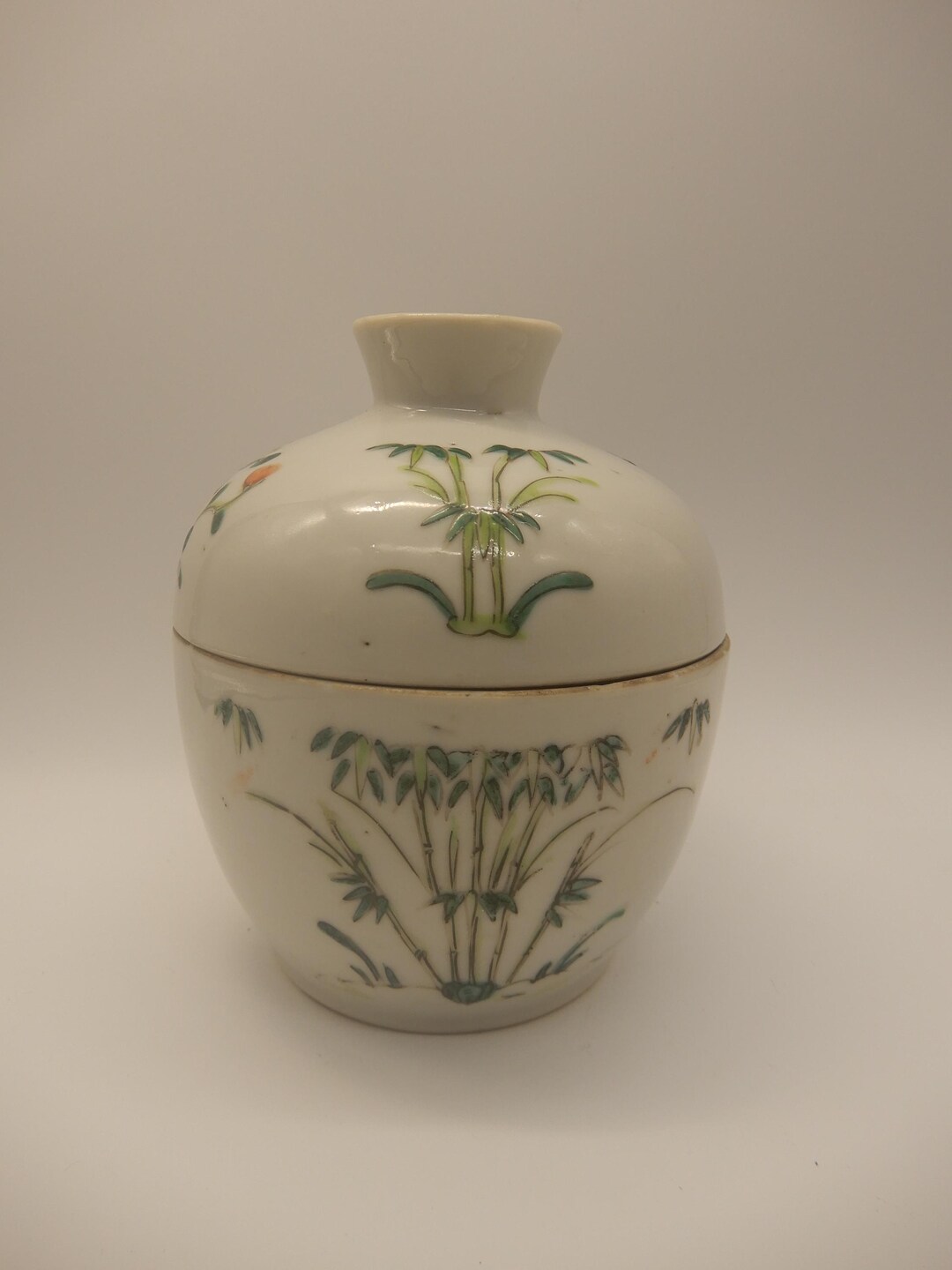 Chinese Antique Porcelain Chupu Lidded Cup Circa Qing Dynasty Floral ...