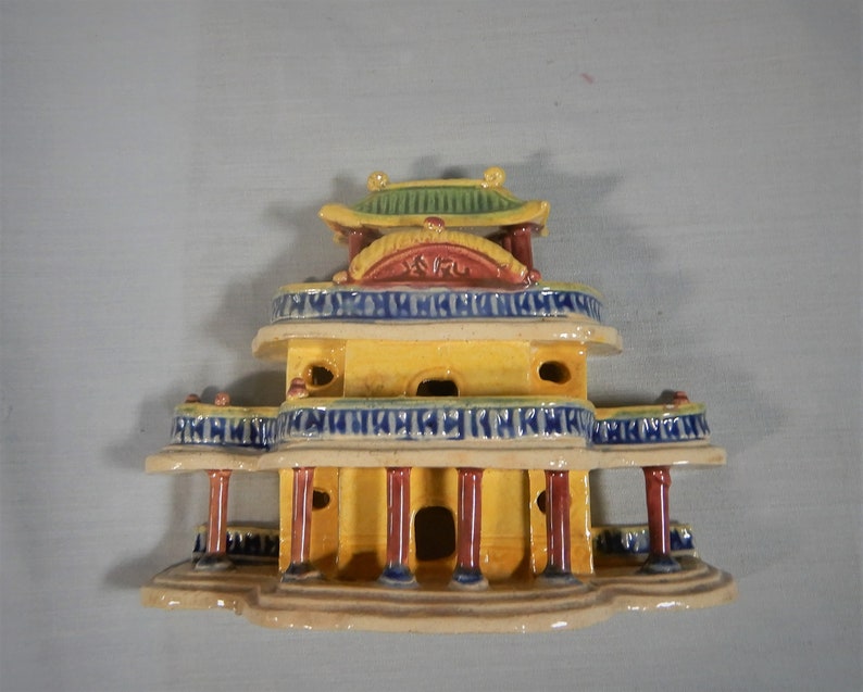 Rare Vintage Chinese Ceramic Mansion Hand Crafted Painted - Etsy