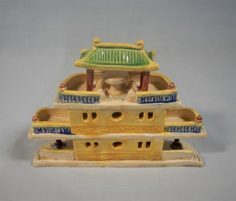 Rare Vintage Chinese Ceramic Mansion Hand Crafted Painted - Etsy