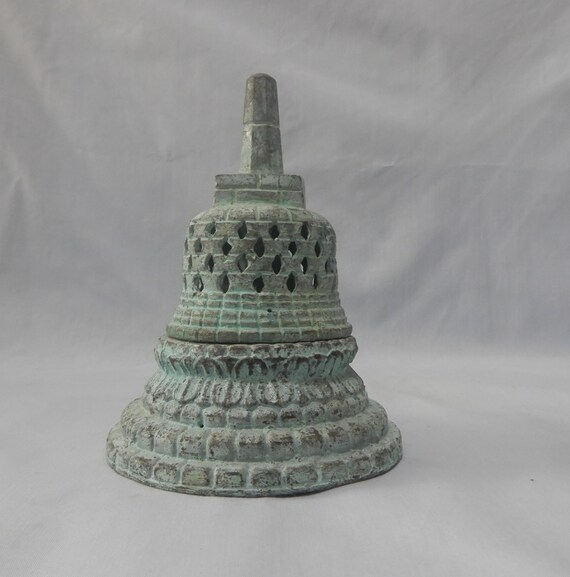 Antique Tibetan Bronze Stupa With Buddha Statue Circa Early | Etsy