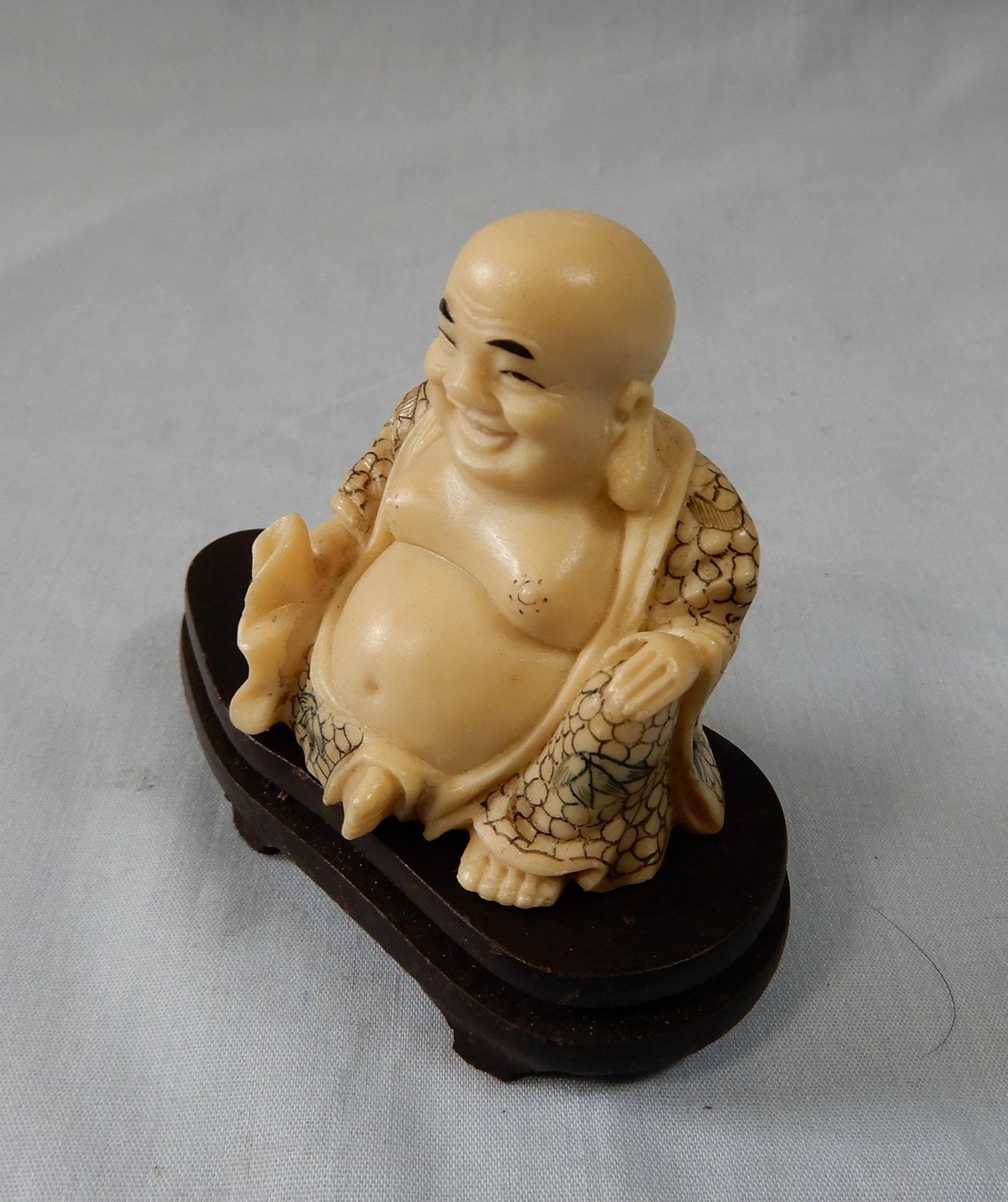 Vintage Hand Carved Japanese Netsuke Buddha Statue Late 1900s | Etsy