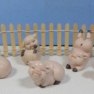 Vintage Rare Retired Ceramic Pigs Set of 5 Collectable Cute Pigs - Etsy