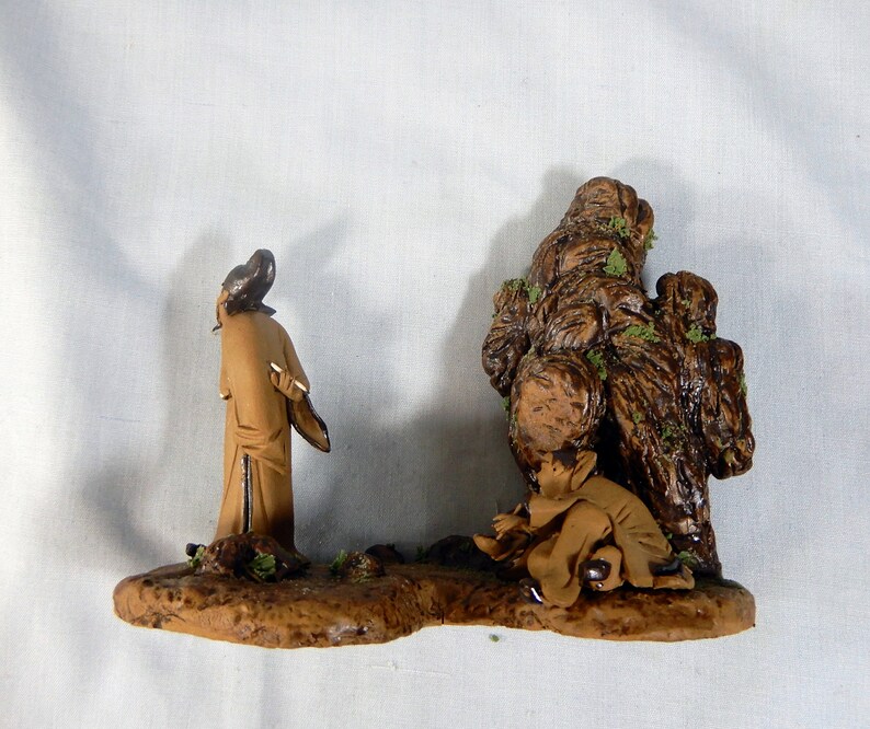 Antique Shiwan Fine Ceramic Diorama Teacher Pupil Garden Scene - Etsy