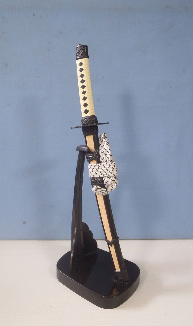 Vintage Miniature Japanese Katana Samurai Sword With Stand - Etsy
