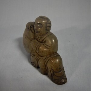 Antique Hand Carved Netsuke Jade Stone Statue OOAK Circa Early 1900s ...