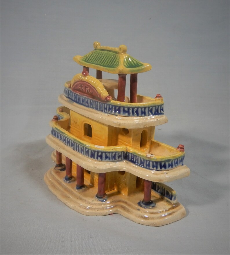 Rare Vintage Chinese Ceramic Mansion Hand Crafted Painted - Etsy