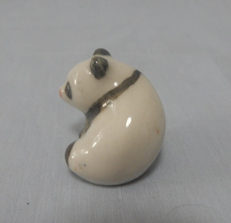 Vintage Porcelain Miniature Panda One Pair Hand Crafted - Etsy