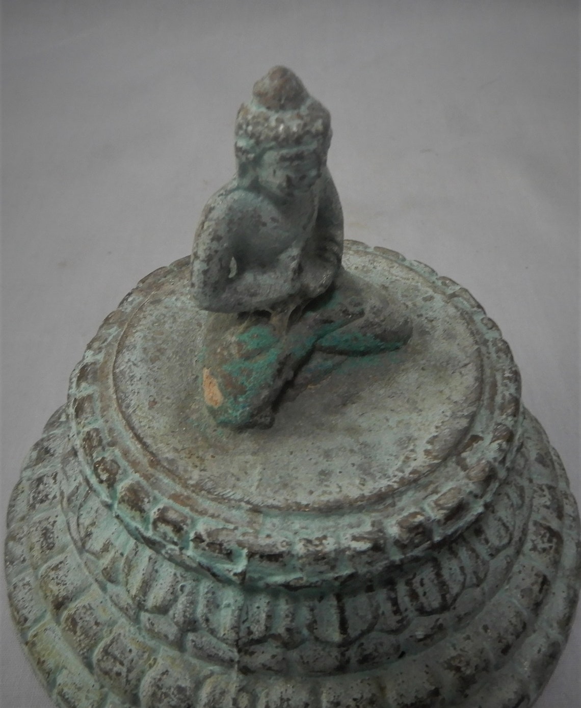 Antique Tibetan Bronze Stupa With Buddha Statue Circa Early - Etsy