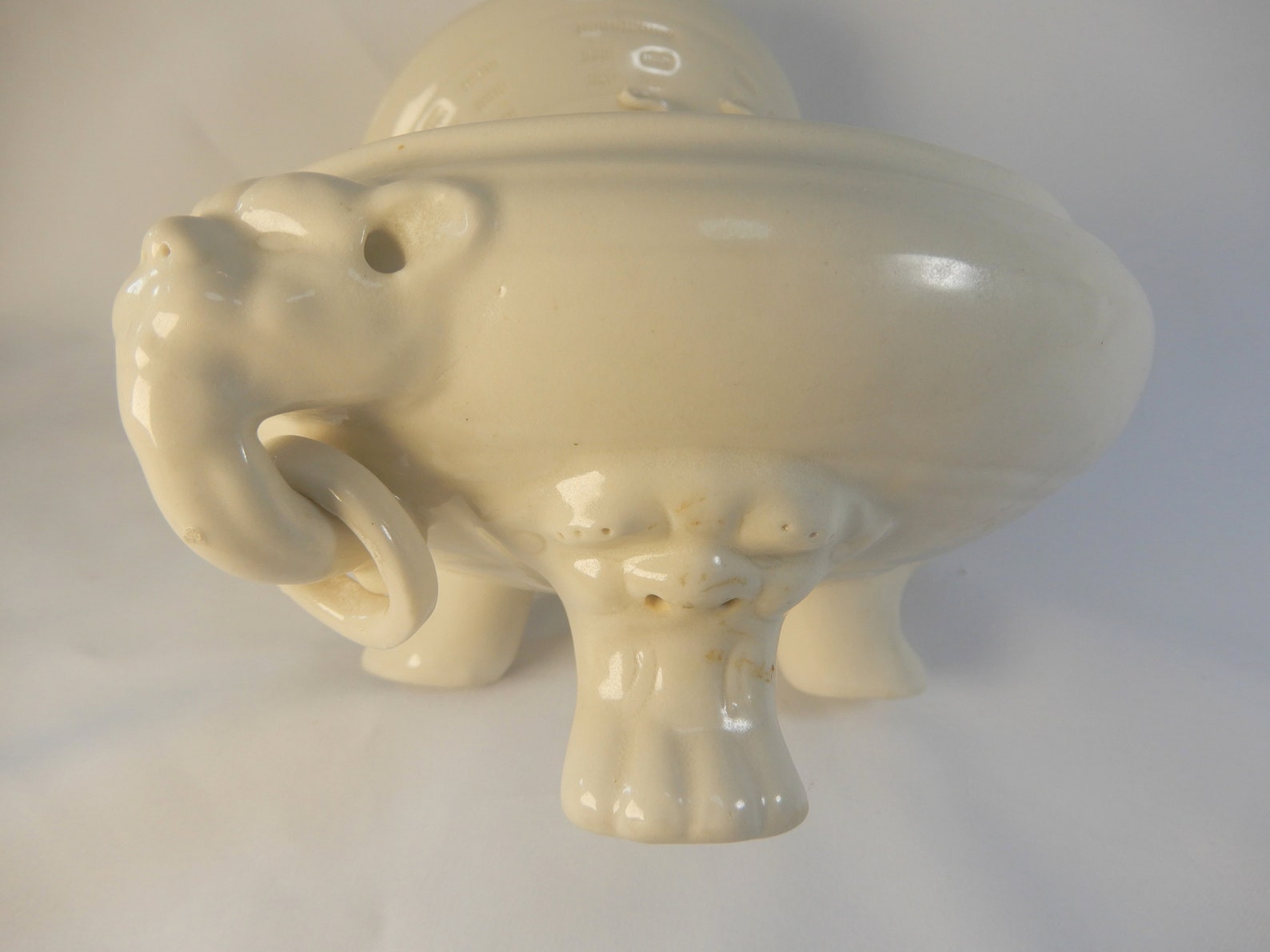 Chinese Antique Blanc De Chine Dehua White Porcelain Censer Foo Dog Lid ...