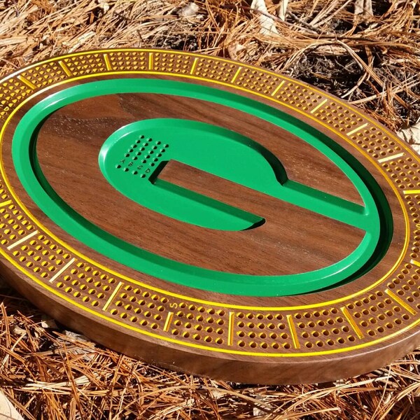 Green Bay Packers Cribbage Board - Etsy