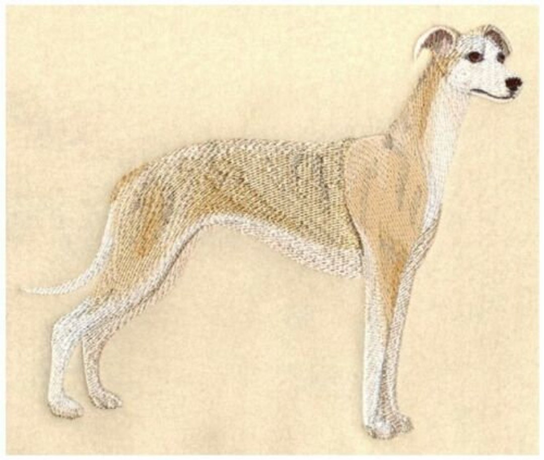 Embroidered Whippet Hand Towel: Personalized Dog Gift - Etsy