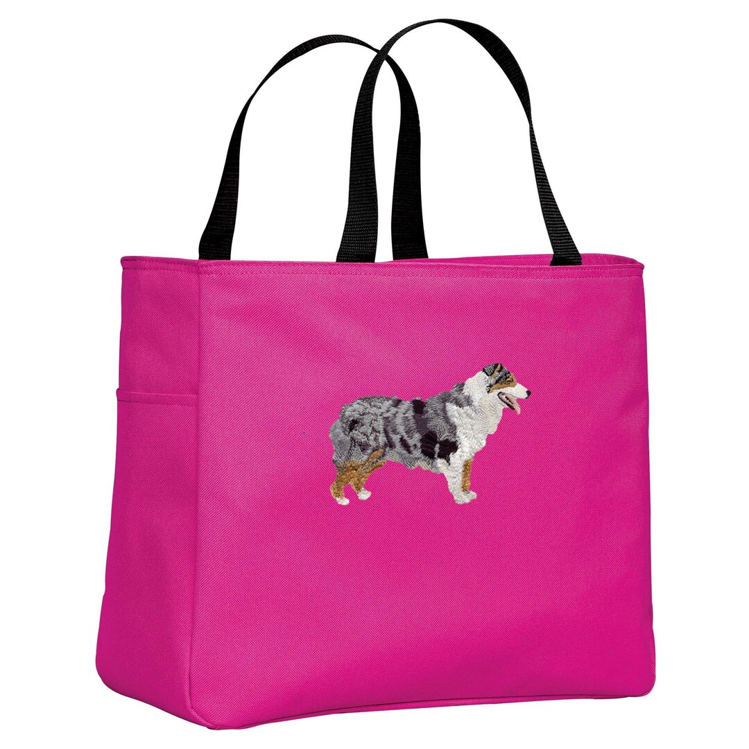 Australian Shepherd Tote Bag, Custom, Terrier, Embroidered, Gift ...