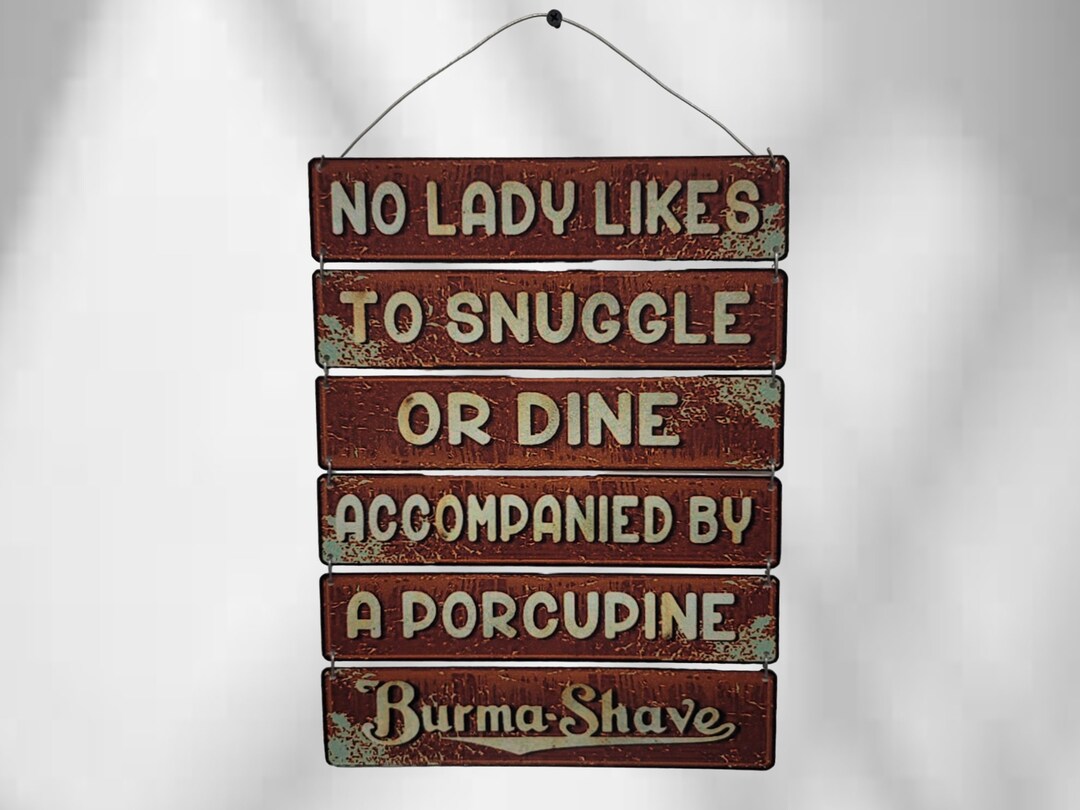 Burma Shave Barber Sign Vintage Advertizing Shaving Sign - Etsy