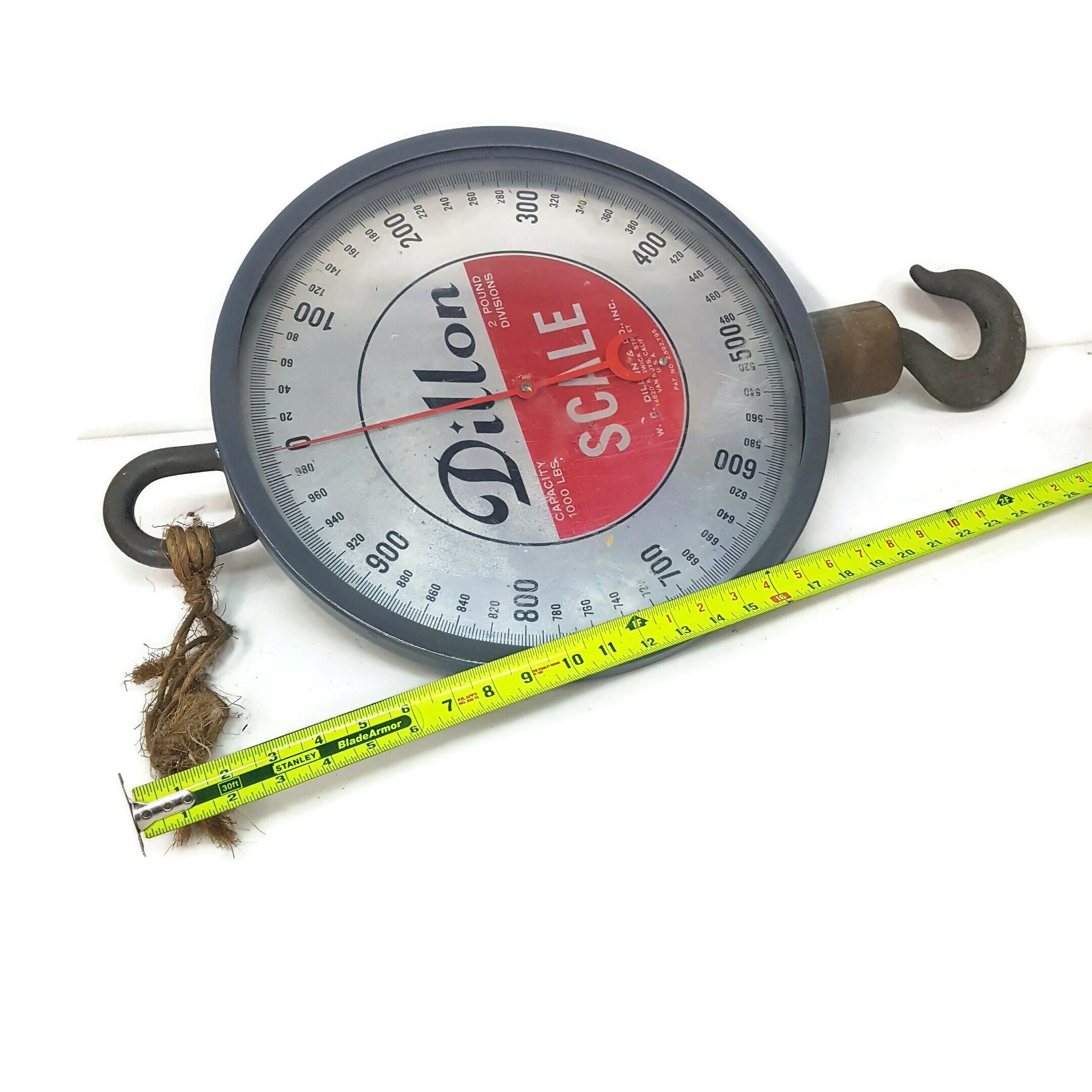 HUGE SCALE 1000 Lb Dillion Industrial Crane Scale Vintage | Etsy