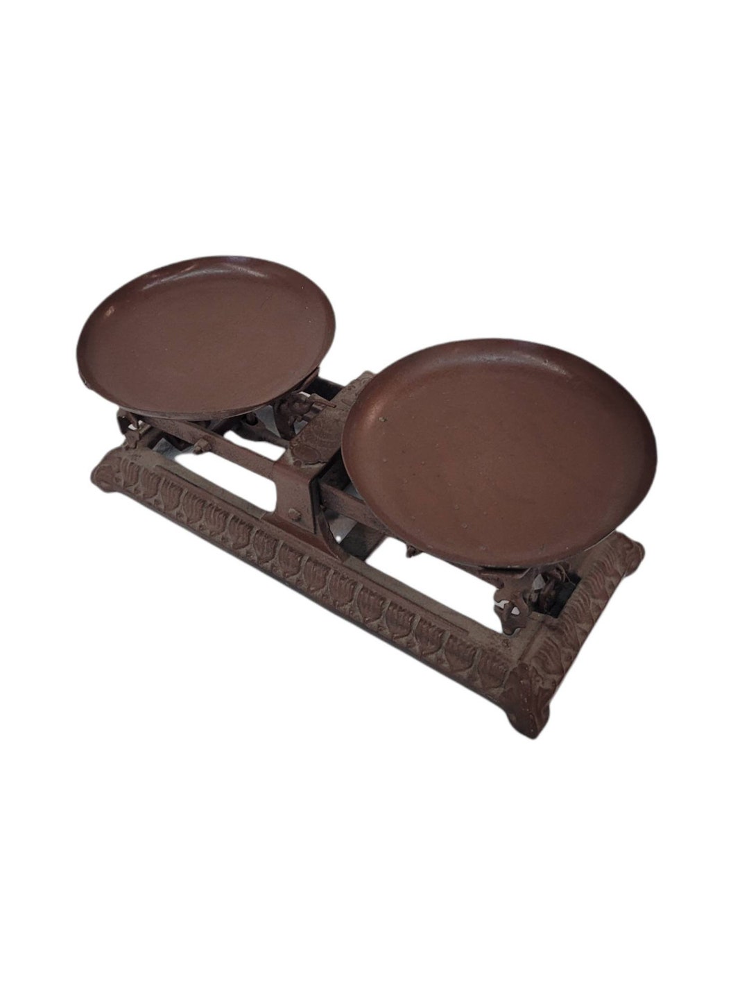 Antique Balance Scale Cast Iron With Two Dishes - Etsy