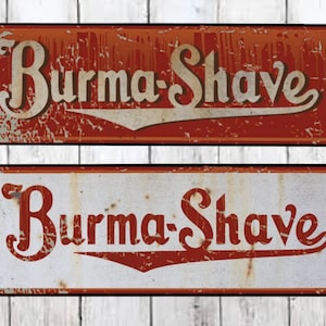 Burma Shave Barber Sign Vintage Advertizing Shaving Sign - Etsy