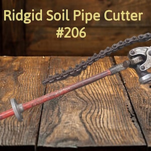 Ridgid Soil Pipe Cutter Ridgid 206 - Etsy