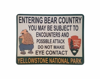 Bear Country Sign - Etsy