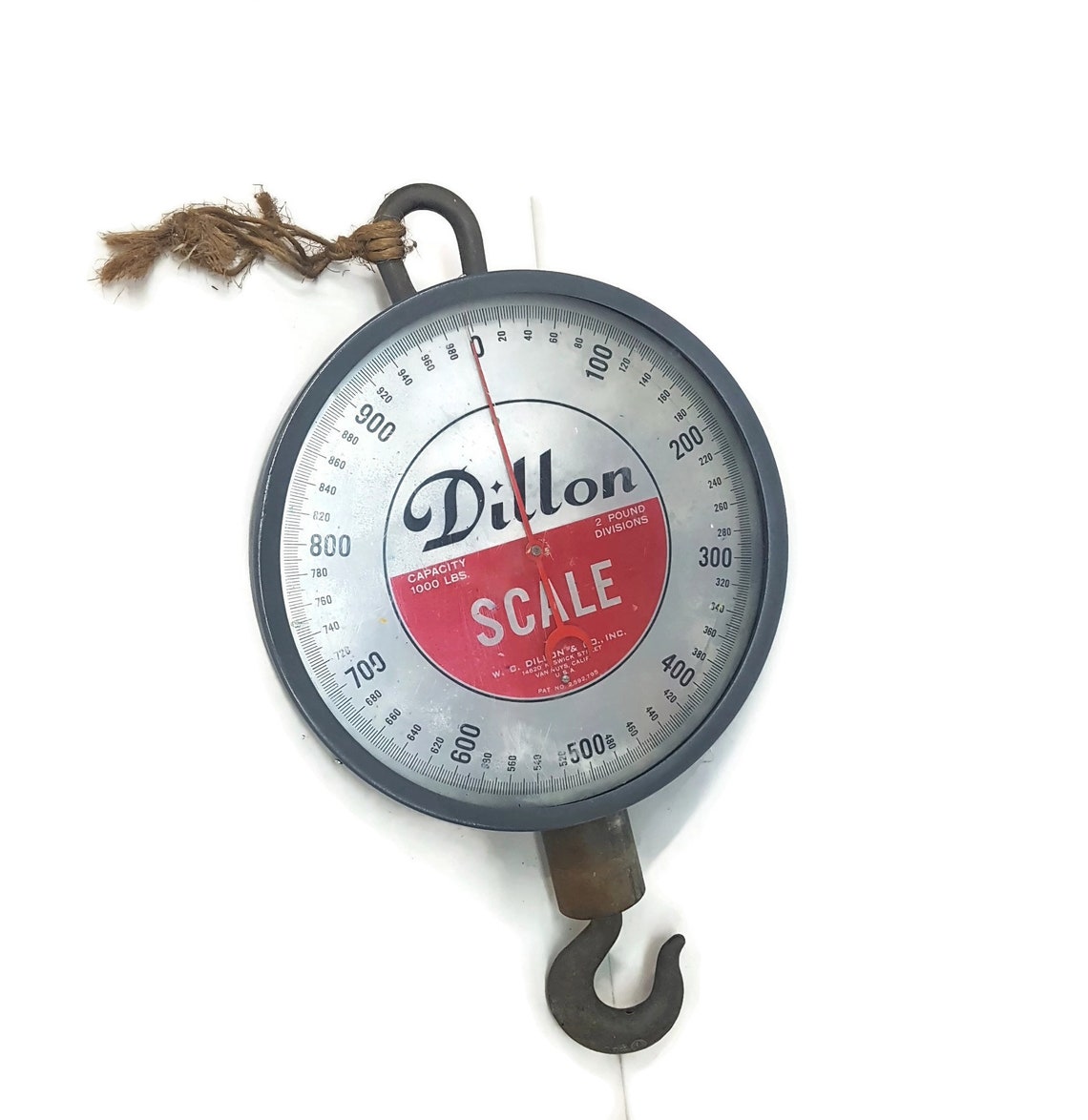 HUGE SCALE 1000 Lb Dillion Industrial Crane Scale Vintage | Etsy