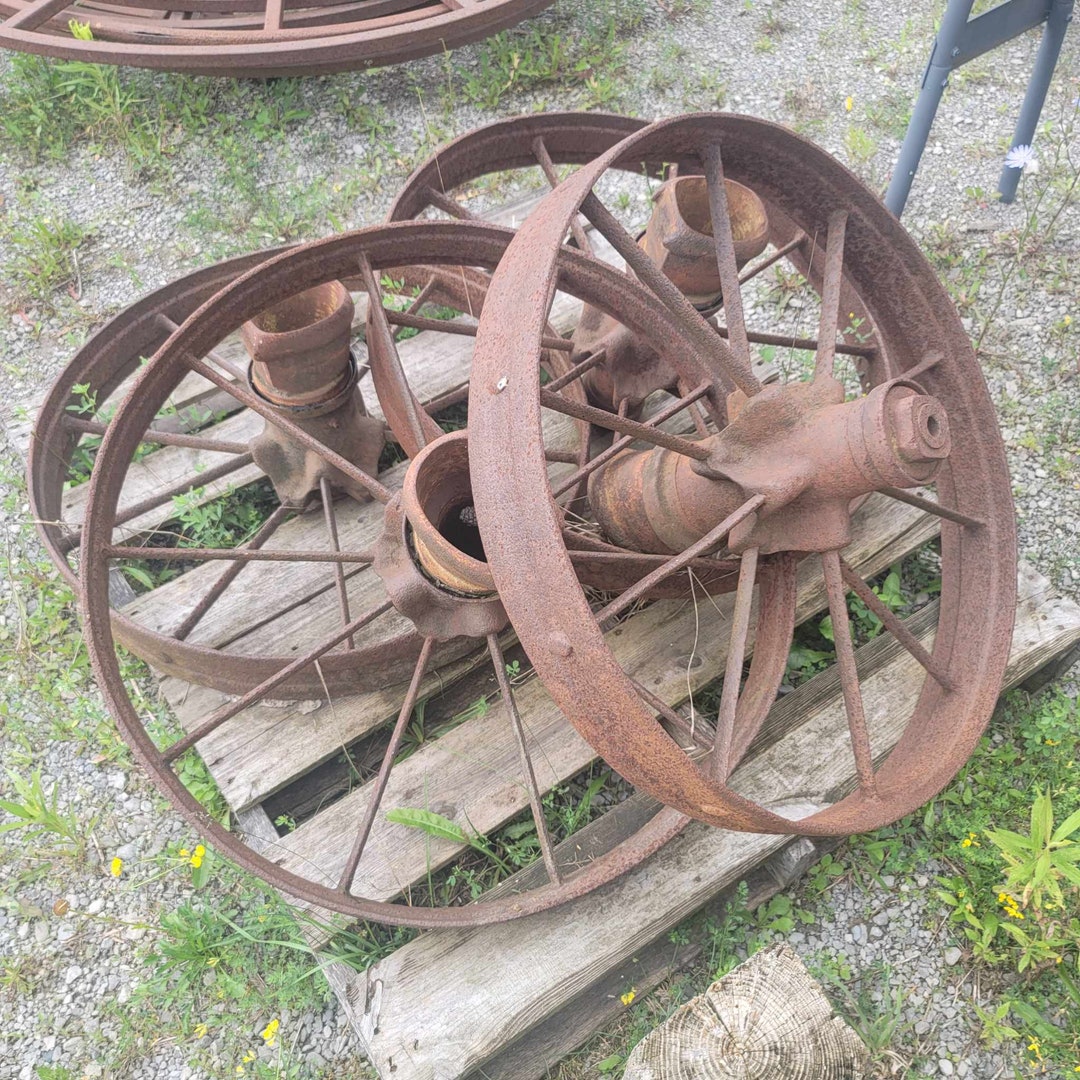 100 Yr Old Portable Steam Engine Wheels - Etsy
