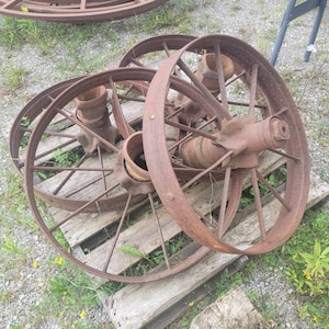 100 Yr Old Portable Steam Engine Wheels - Etsy