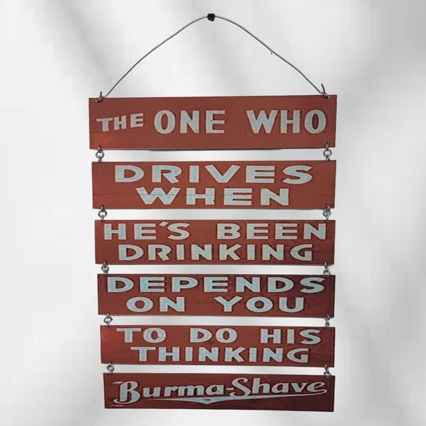 Burma Shave Signs - Etsy