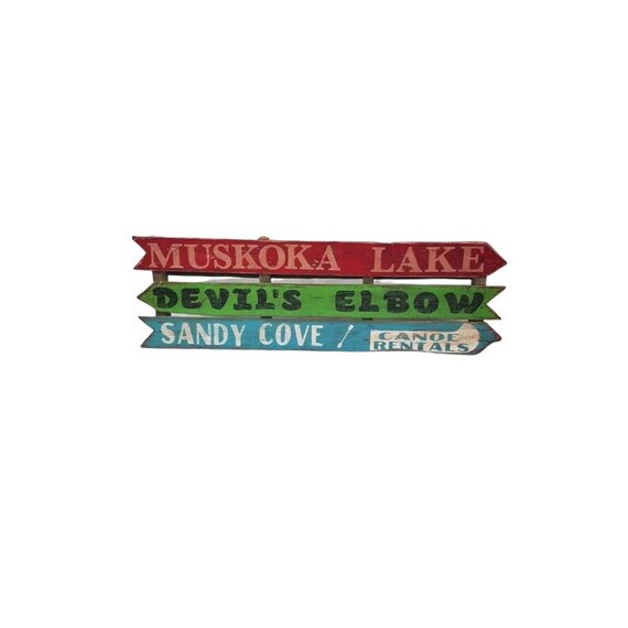 Wooden Muskoka Lake Cottage Sign | Etsy