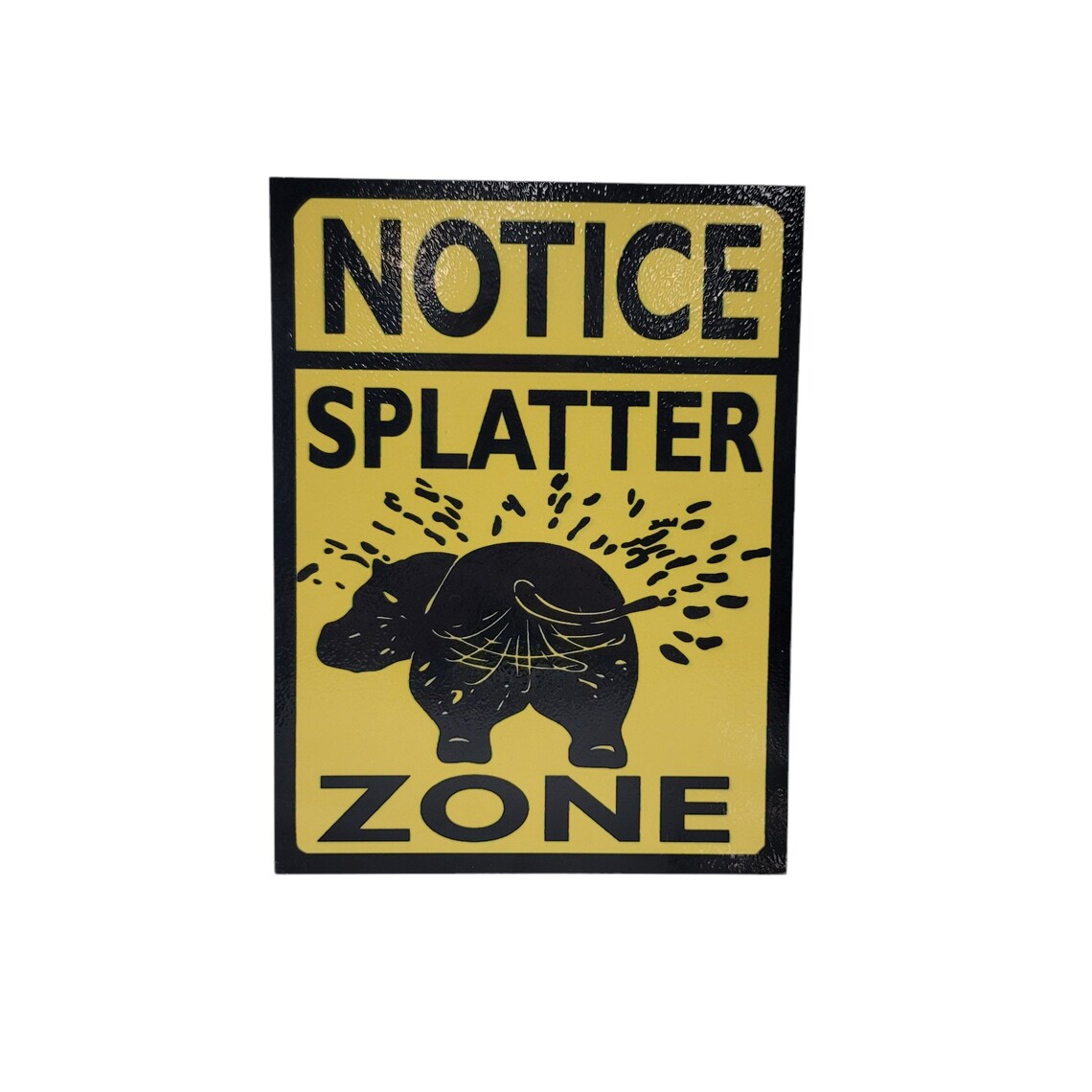 Zoo Sign Notice Splatter Zone Hippo Sign Hippopotamus - Etsy